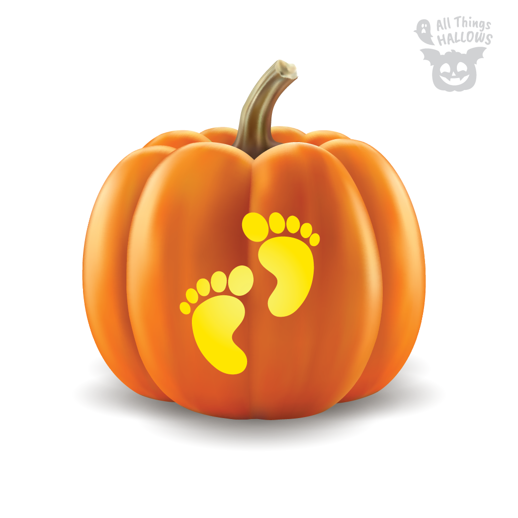 Baby Feet Pumpkin Stencil - Allthingshallows.com – AllThingsHallows