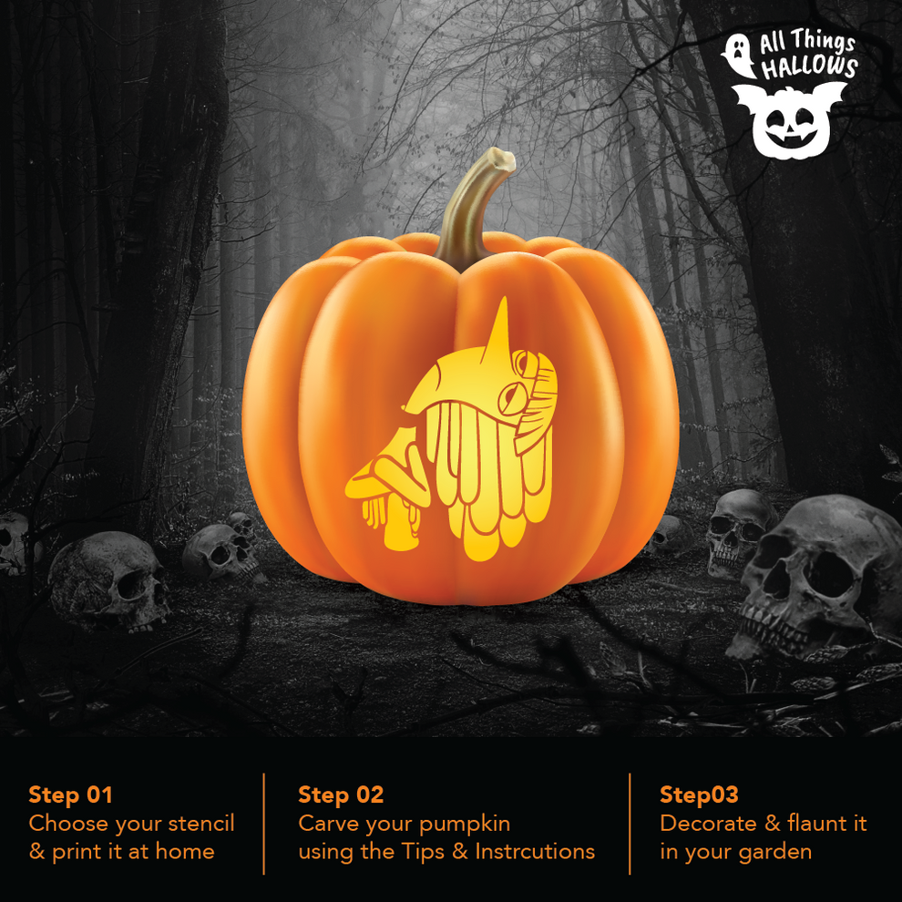 Inside Out 2: Boredom Pumpkin Stencil – AllThingsHallows