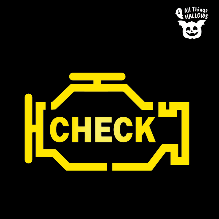 Check Engine Light Pumpkin Stencil - Allthingshallows.com ...