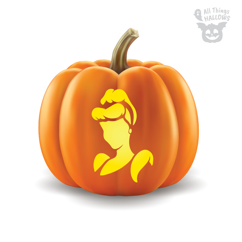 Cinderella Pumpkin Stencil - Allthingshallows.com – AllThingsHallows