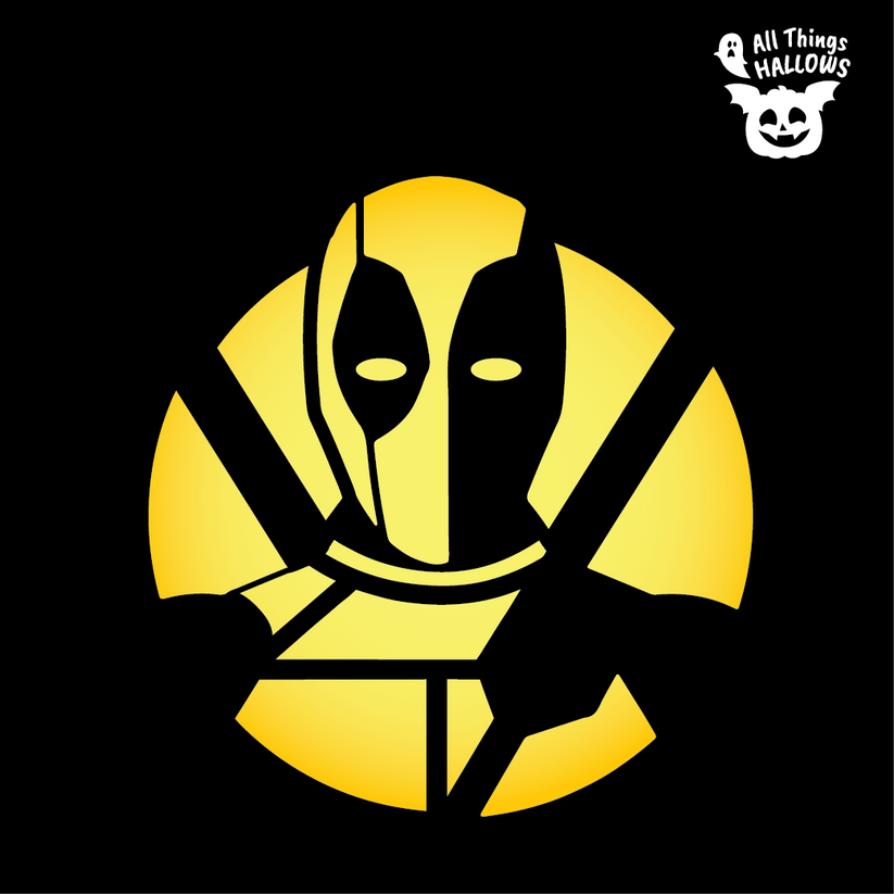 Deadpool Pumpkin Stencil - Allthingshallows.com – AllThingsHallows