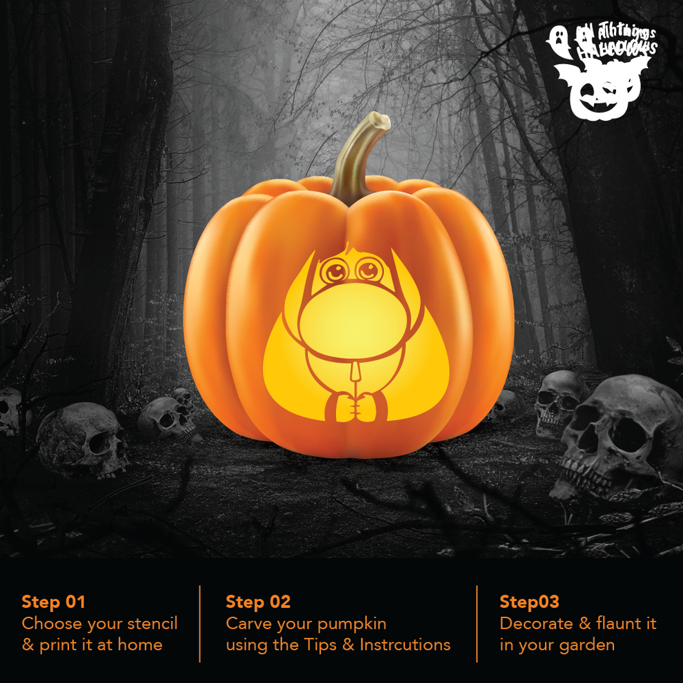 Inside Out 2: Embarrassment Pumpkin Stencil – AllThingsHallows