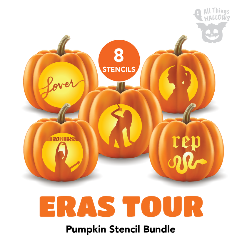 2024 Eras Tour Pumpkin Stencil Bundle - Allthingshallows.com ...