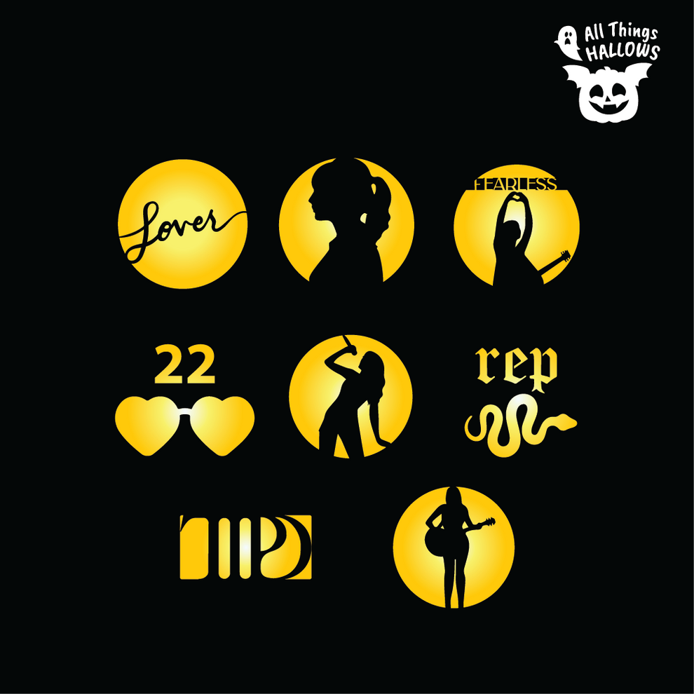 2024 Eras Tour Pumpkin Stencil Bundle - Allthingshallows.com ...