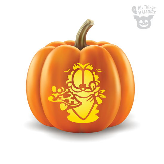 Garfield Pumpkin Stencil - Allthingshallows.com – AllThingsHallows