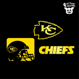 Kansas City Chiefs Pumpkin Stencil - Allthingshallows.com ...