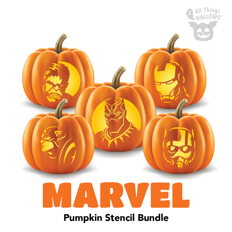 Marvel Pumpkin Stencil Bundle - Allthingshallows.com – AllThingsHallows