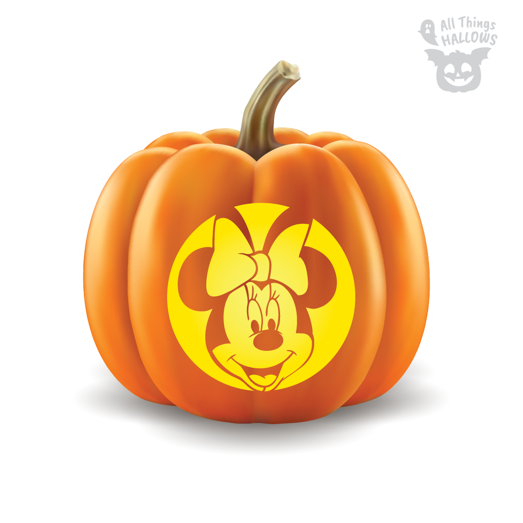Minnie Mouse Pumpkin Stencil - Allthingshallows.com – AllThingsHallows