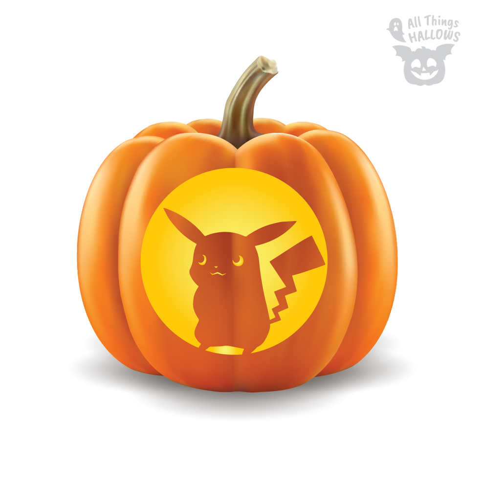 Pikachu Pumpkin Stencil – AllThingsHallows