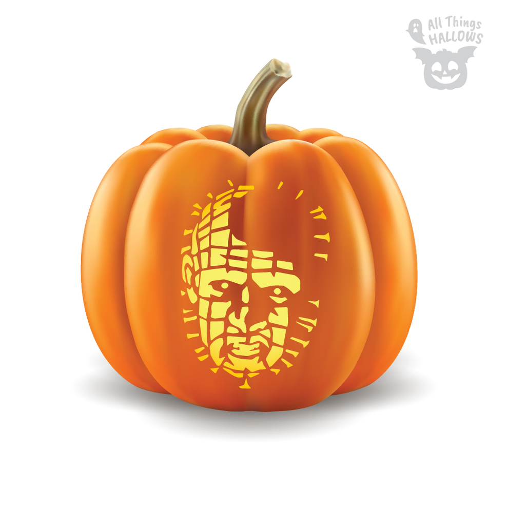 Pinhead Pumpkin Stencil - Allthingshallows.com – AllThingsHallows