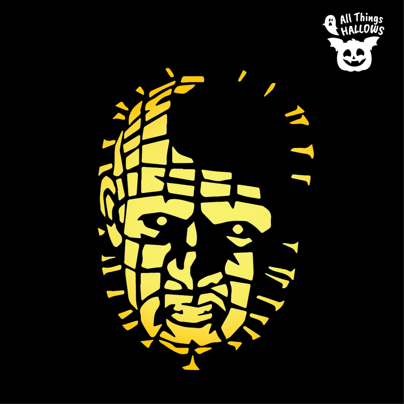 Pinhead Pumpkin Stencil - Allthingshallows.com – AllThingsHallows