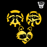 Raccoon Pumpkin Stencil - Allthingshallows.com – AllThingsHallows
