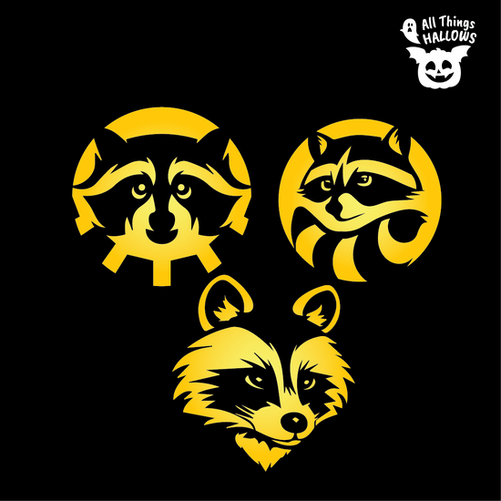 Raccoon Pumpkin Stencil - Allthingshallows.com – AllThingsHallows
