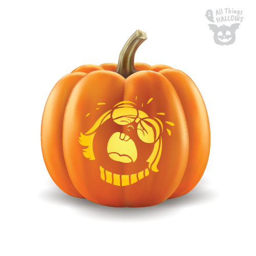 Inside Out: Sadness Pumpkin Stencil - Allthingshallows.com ...