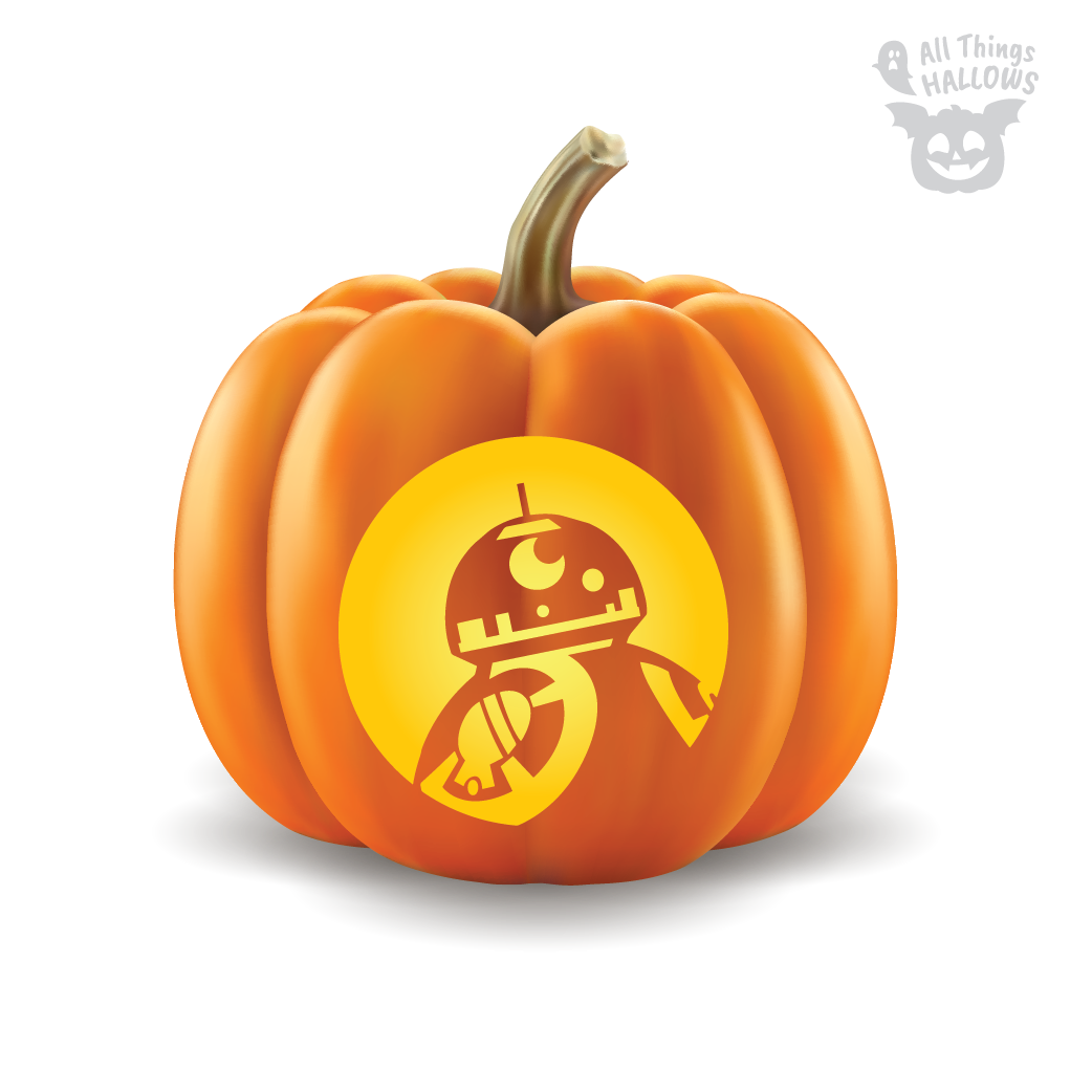 BB8 Star Wars Pumpkin Stencil - Allthingshallows.com – AllThingsHallows