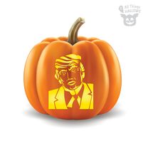 Donald Trump Pumpkin Stencil - Allthingshallows.com – AllThingsHallows